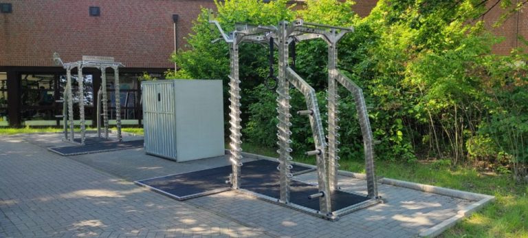 Power Rack Musculation Extérieur en Inox Olympic